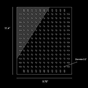 Aquarium Divider Clear 10 Gallon/20-Gallon (EH) Fish Tank Divider with Suction Cups Accessories