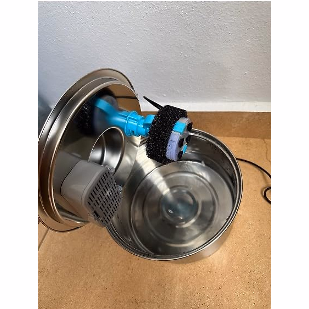 KOOGMOON Cat Water Fountain Stainless Steel, 108oz/3.2L Automatic Cat Fountain, Multi-Filtration, Easy to Clean, Ultra Silent Dog Water Dispenser for Cats, Dogs and Other Pets