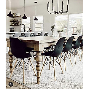 CAROLINA LEG CO. Modern Pine Dining and Bench Combo - Farmhouse Legs - Set of 4 Dining and Bench Legs - Unfinished - Made in NC