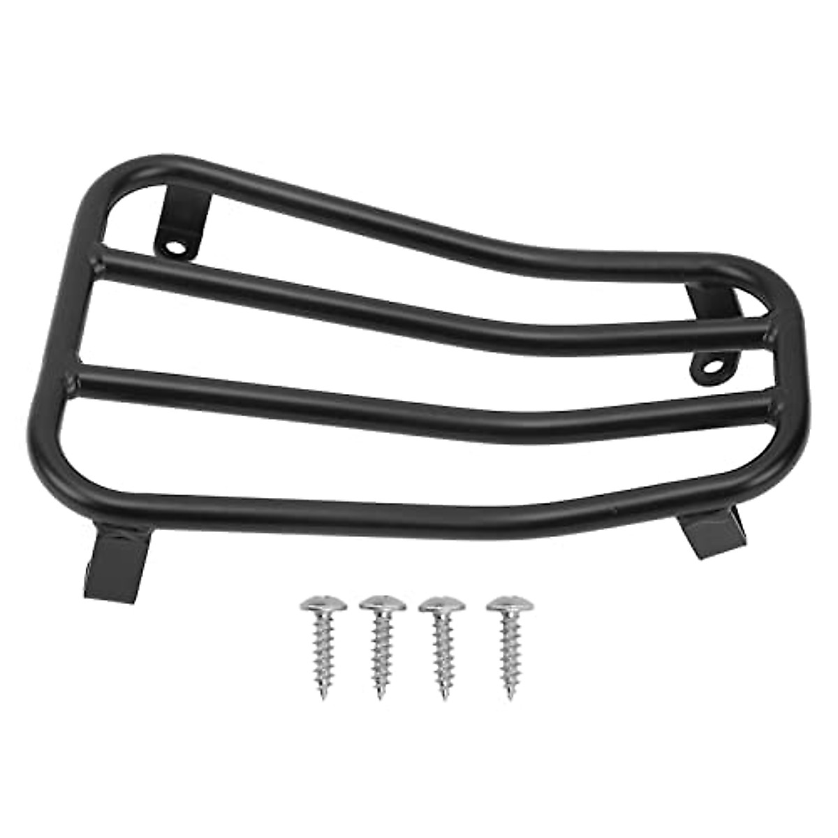 Motorcycle Scooter Footrest Luggage Rack Carrier for GTS 150 250 300 GTV 2017-2022 (Black)