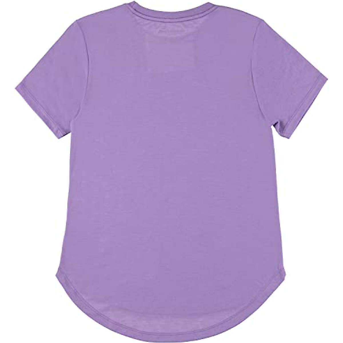 Nickelodeon Ladies 90's Fashion Shirt - Rugrats, Angelica and Chuckie Curved Hem Front and Back Short Sleeve Tee (Purple, X-Large)