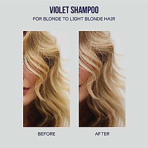 Oligo Professionnel - Blacklight Violet Shampoo - Sulfate-Free Purple Shampoo for blondes - Vegan - Eliminate Yellow Tones - Refresh Faded Highlights - Argan oil - Hydrating Formula - 8.5oz