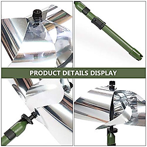 YARNOW Garden Wind Spinners Plastic Pinwheels Bird Repeller Pinwheels Wind Sculptures Yard Stake Stick Art Ornament Bird Repellent Device Stakes Decorations for Lawns Yard Patio