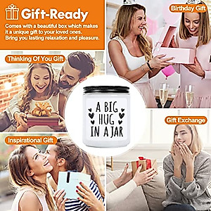 Gifts for Women, Thinking of You Gifts, Mothers Day Gifts,Birthday Gifts, Feel Better,Cheer Up,Get Well Soon Gifts for Women Men Friends Mom Wife Him Coworker, Lavender Candles(White)