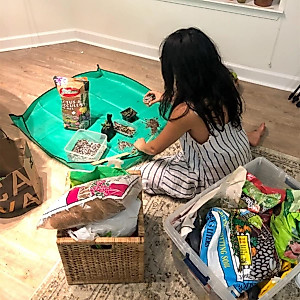 Ymeibe Indoor Plant Re-Potting Mat Thicken PE Portable and Foldable Gardening Mat Water-Resistant and Leak-Proof Potting Tarp, 39x39 inch (Green)