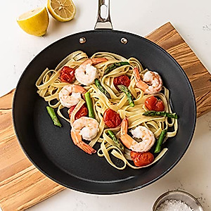 Viking Culinary Contemporary 3-Ply Stainless Steel Nonctick Fry Pan, 12 Inch, Ergonomic Stay-Cool Handle, Dishwasher, Oven Safe, Works on All Cooktops including Induction