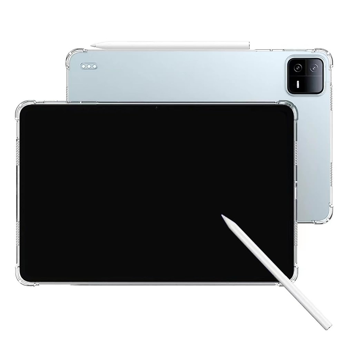 Xiedeai Case for Xiaomi Pad 6 - Shockproof Drop Soft Clear TPU Protective Shell Cover Case for Xiaomi Pad 6/Xiaomi Pad 6 Pro 11 inch Tablet 2023