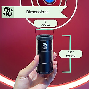 Eco Four Twenty Personal Air Filter - Aluminum with HEPA and Carbon Filters for Clean Air Filtration. Works Naturally and Eco-Friendly