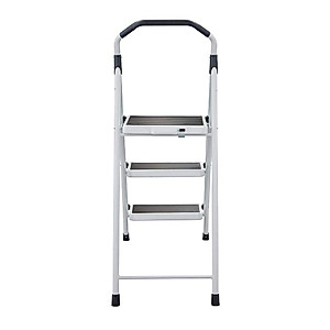 Gorilla Ladders 3-Step Steel Lightweight Step Stool Ladder 225 lbs. Load Capacity Type II Duty Rating