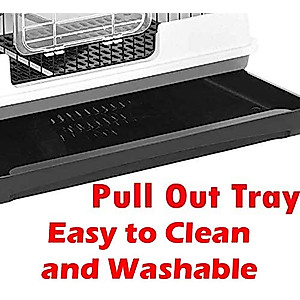 Large 5-Level Indoor Small Animal Pet Cage for Guinea Pig Ferret Chinchilla Cat Playpen Rabbit Hutch with Solid Platform & Ramp, Leakproof Litter Tray, 2 Large Access Doors Lockable Casters