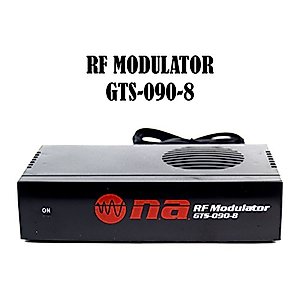 Universal RF Modulator RCA Audio Video to Coaxial Coax F-Type With S Video GTS-090-8