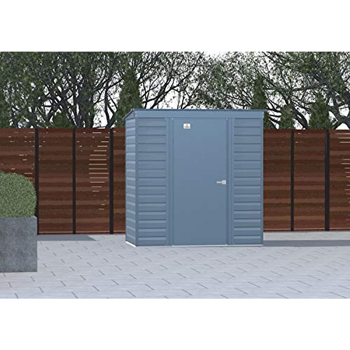 Arrow Sheds 6' x 4' Outdoor Steel Storage Shed, Blue