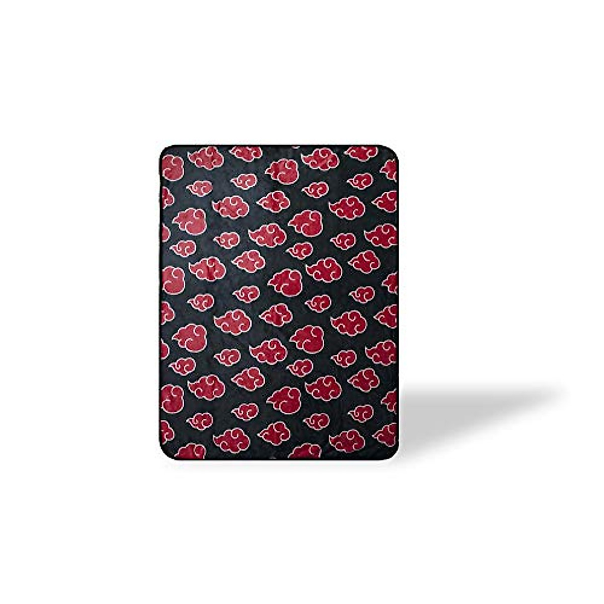 JUST FUNKY Naruto: Shippuden Akatsuki Red Cloud Anime Throw Blanket | Naruto Blanket Anime Soft Blankets and Throws | Official Naruto: Shippuden Akatsuki Blanket | Measures 60 x 45 Inches