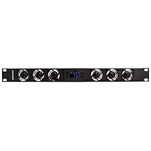 PROCOOL SP640X / 1U Temperature Controlled Silent Rack Fan/Airflow= INTAKE/Home Theater AV Cabinet Cooling Broadcast Server Recording Studio Rack Fan
