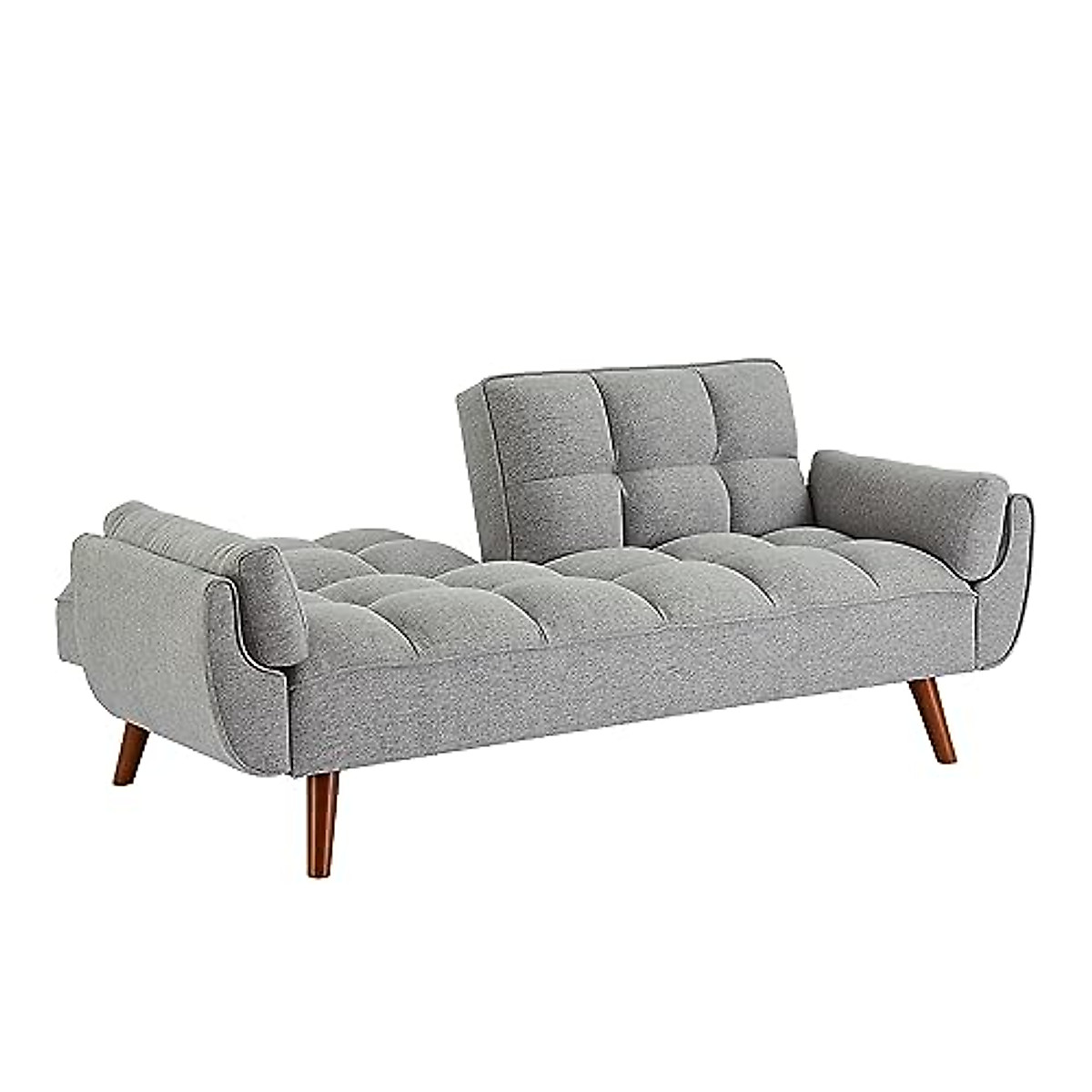 Verfur Futon Sofa Bed Sofabed, Light Gray