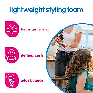 So Cozy Kids Sensitive Styling Foam - Sensitive Foam For Kids w/Straight or Curly Hair - Gentle Natural Hold Styler, Rosemary (6 fl oz)