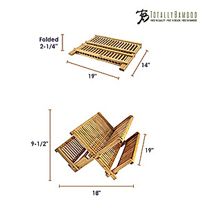 Totally Bamboo Collapsible Dish Drying Rack
