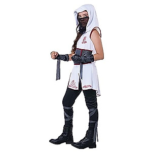 Girls White Ninja Costume Small