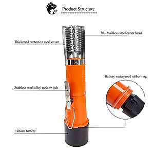 Powerful Electric Fish Scraper Cordless Fish Scaler Cleaner Automatic Fish Scale Remover with a Manual Scaler