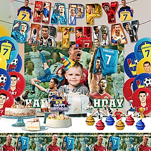 Soccer Party Decorations, Soccer Theme Party Decorations, Soccer Birthday Party Decorations for Boys, Soccer Birthday Party Supplies for Adult Girls and Soccer Fans