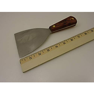 Dexter 4 inch Hi Carbon Scraper Straight Stiff Blade 530-4 Wood Handle Factory Second