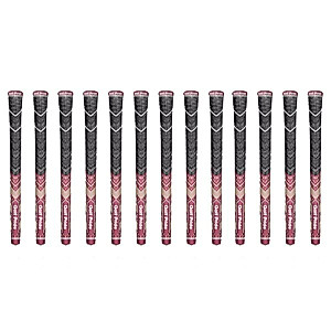 Golf Pride MCC PLUS 4 Teams - Midsize - Maroony/Gold - 13 Grip Bundle