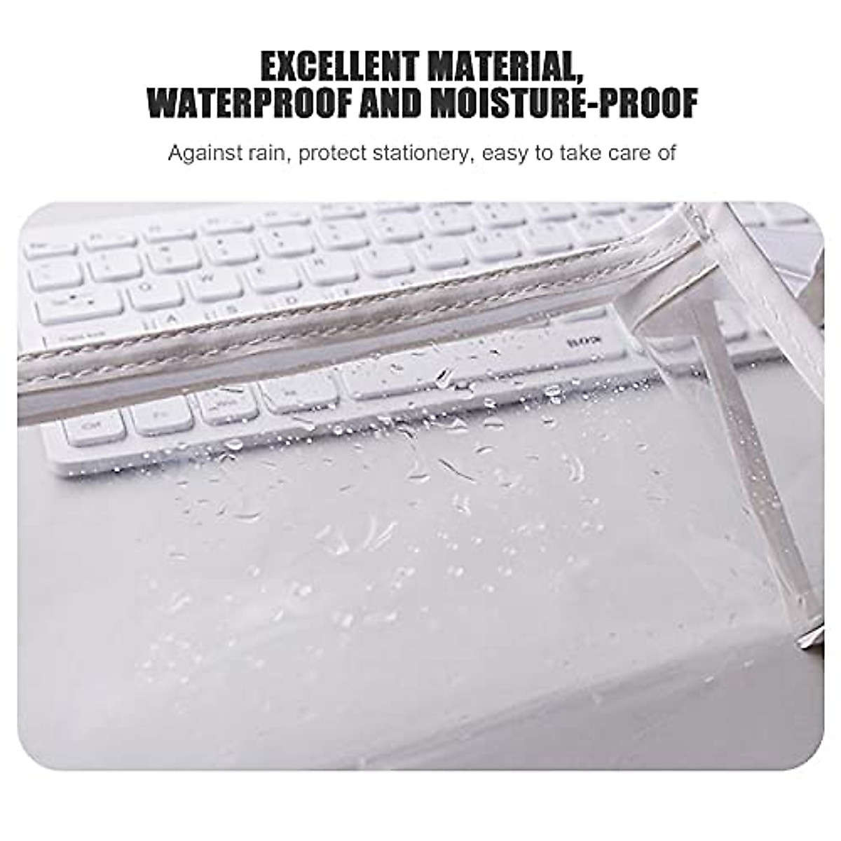 VICKO Clear Pencil Case,Transparent Pencil Pouch Large Capacity Cute Pencil Case Stationery Pen Case Pencil Bag Cosmetic Makeup Toiletries Organizer for Girls and Adults