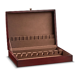 Royalty Art Cutlery Storage Box for Flatware, Silverware, and Dinner Cutlery, Stores Forks, Knives, and Spoons, Decorative Wooden Caddy, Kitchen and Dining Organizer