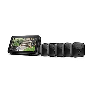 Blink Outdoor (3rd Gen) - 5 camera system bundle with Echo Show 5 (2nd Gen)