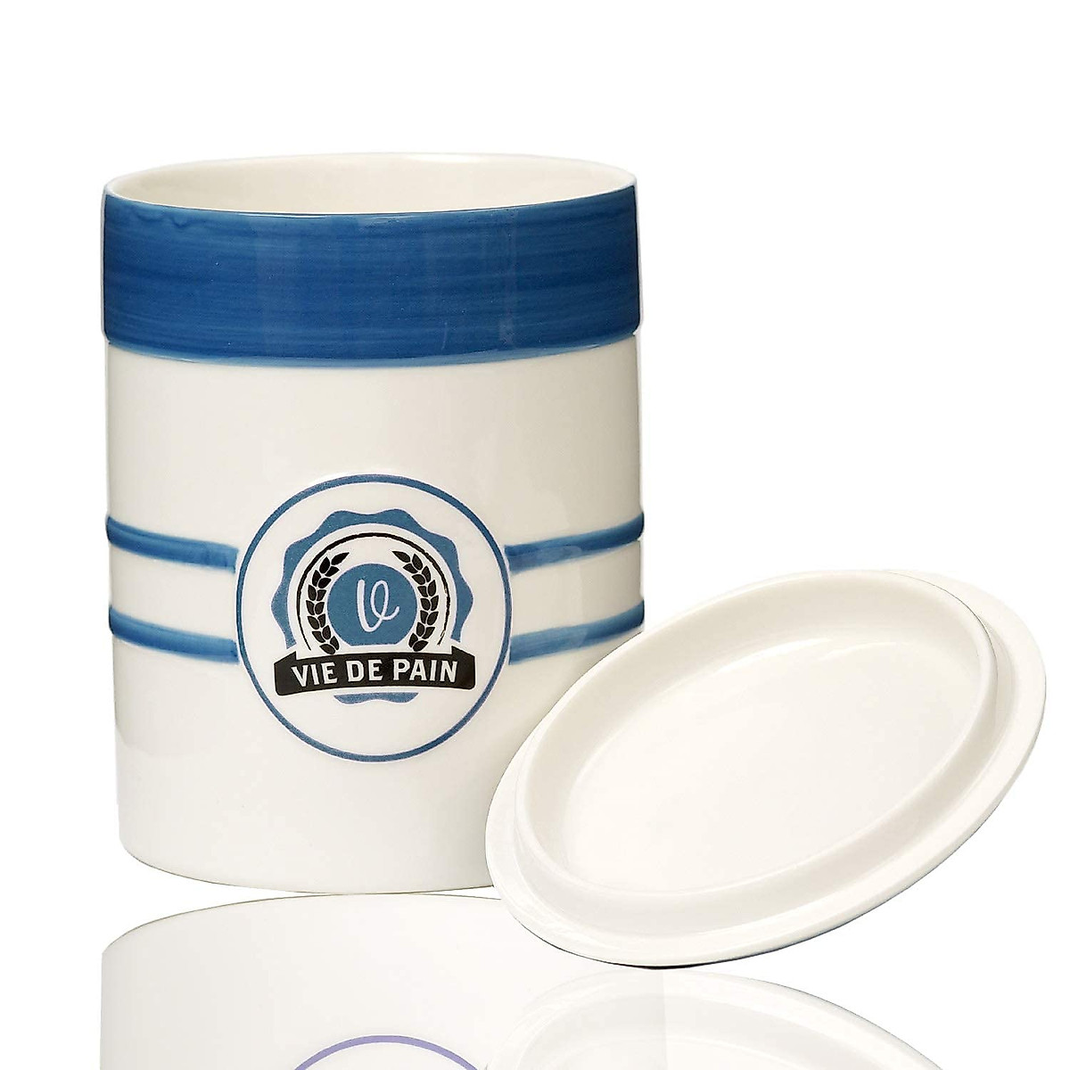 Vie De Pain- Sourdough Bread Baking Kit! Beautiful Sourdough Starter Jar, Sourdough Crock with Thick Artisan Bread Stencils to make the Perfect Sourdough Bread! Premium Quality for Bread Enthusiasts!