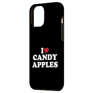 iPhone 14 Pro Max I Love Candy Apples, I Heart Candy Apples Case