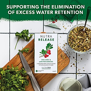 NUTRARELEASE - Kidney Tea | Bloated Stomach Tea – Includes Uva Ursi, Dandelion & Nettle - Assist With Water Retention & Digestion - 20 Enveloped Tea Bags - by Nutra Tea - Herbal Tea