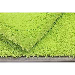 Autofiber [Motherfluffer XL] Soft and Plush Car Drying Towel 22"x22" (Green)