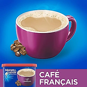 Maxwell House International Cafe Francais Style Instant Coffee, 7.6 Ounce (Pack of 4)
