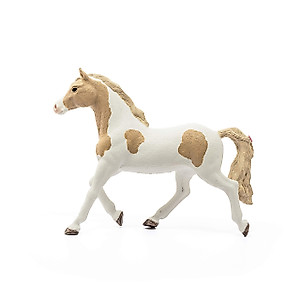 Schleich Horse Club Realistic Spotted Mare Horse Toy Figurine - Paint Horse Mare Spotted Toy, Childrens Educational Animal Farm Toy for Boys and Girls, Ages 5+