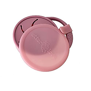 otterlove Collapsable Silicone Snack Container with Attachable Cover | 100% Pure LFGB Platinum Silicone with No Fillers | Snack Cup (2 Pack - Woodchuck & Very Peri)