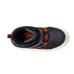 OshKosh B'Gosh Boy's Kuji Fashion Boot, Navy/Orange, 5 Toddler