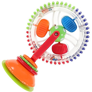 Toyvian Circus Development Ferris Wheel Baby Ferris Wheel Wind up Ferris Wheel Tray Suction: Suction Early Learning Suction