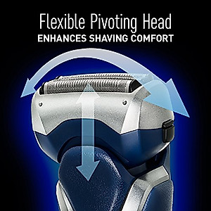 Panasonic Es-rt37-s Arc3 Electric Shaver 3-Blade Cordless Razor with Wet Dry Convenience for Men, 6.6 Ounce