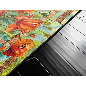 Brumlow Mills Garden Path Front Door Floral Area Rug, 1 ft 8 in x 2 ft 10 in, Rectangle