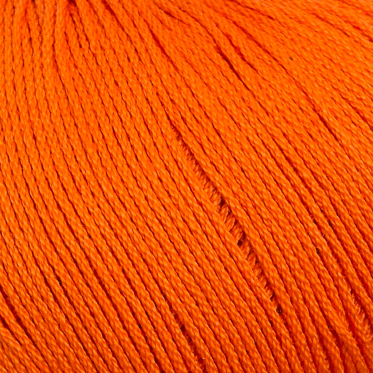 La Mia Lux Mercerized Cotton, 5 Ball (Pack), Total 8.8 Oz. 100% Cotton, Each 1.76 Oz (50g) / 150 Yrds (164 m), 2 :Fine-Sport Orange - 194