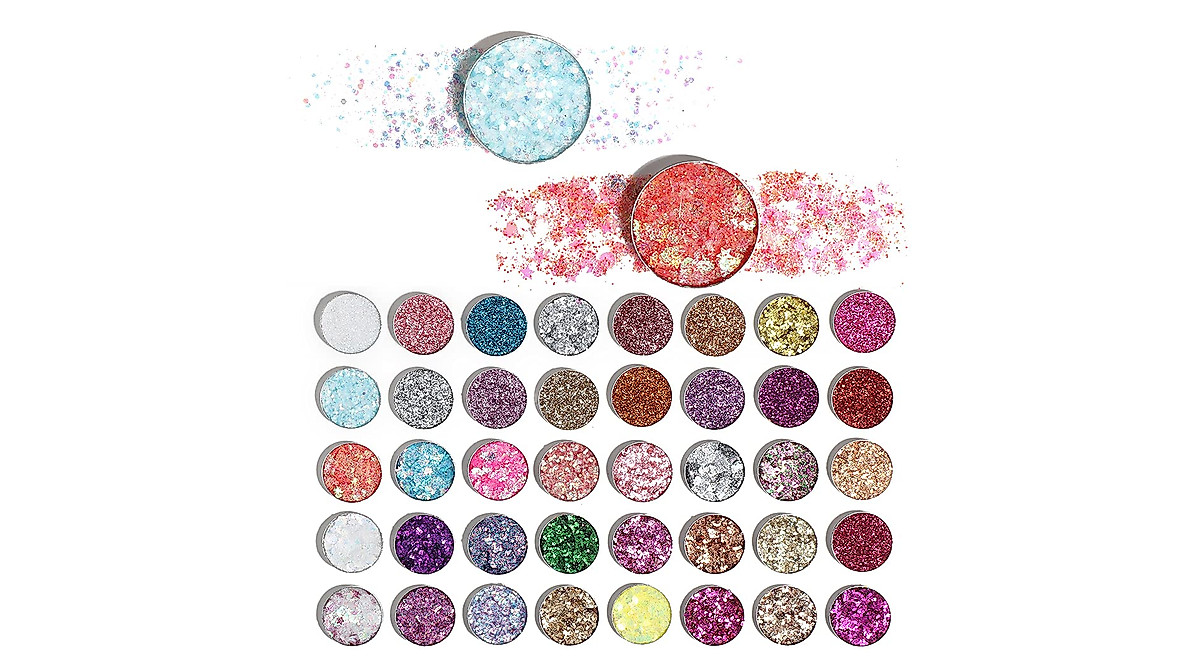 40 Colors Glitter Sparkle Eyeshadow Palette for Women