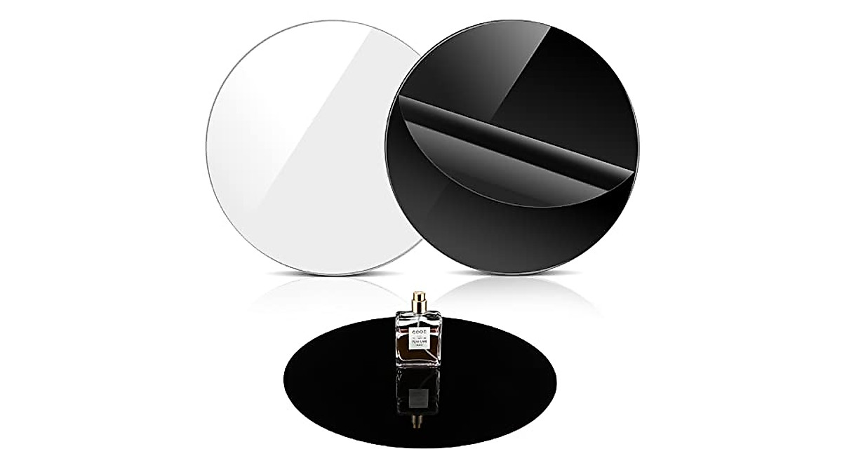 Professional 12 Inch Reflective Display Risers for Product Photography