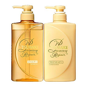 Shiseido Tsubaki Premium Repair Floral Fruity Shampoo and Conditioner Set (490ml/16.56oz) each