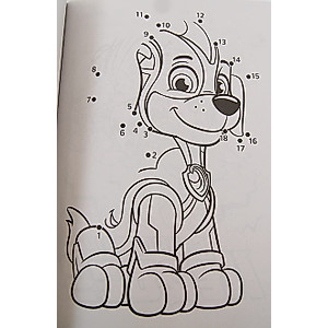 Pup Patrol Mighty Pups Super Paws Dot to Dot Activity Book Colortivity ''Power Up Pups'' - 80 Pages