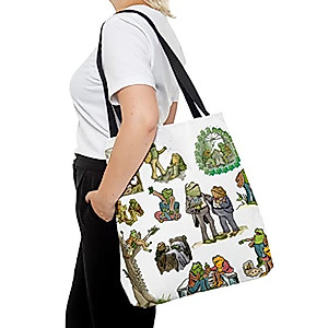 Fr? Aesthetic and Toad Tote Bag for Women and Men Beach Bag Shopping Bags School Shoulder Bag Reusable Grocery Bags