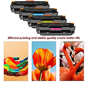 055H 055 MF743Cdw Toner Cartridge High Capacity 4 Pack Compatible Replacement for Canon Cartridge 055 Color ImageCLASS MF743Cdw MF741Cdw MF746Cdw LBP664Cdw Printer Black/Cyan/Magenta/Yellow