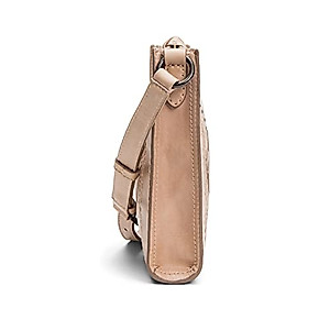 Frye Womens Melissa Studded Floral Zip Crossbody Bag, Evening Rose, One Size US