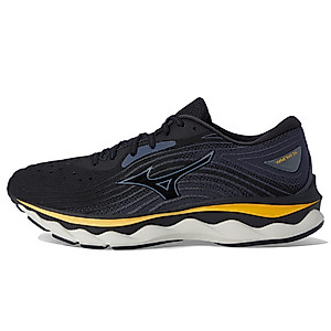 Mizuno Men's Wave Sky 6 Running Shoe, Black/Tradewinds, 10