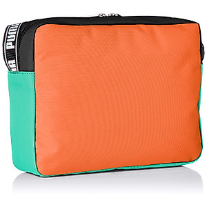 Puma J20054 Vogel Horizontal Mini Shoulder Bag, Orange Turquoise
